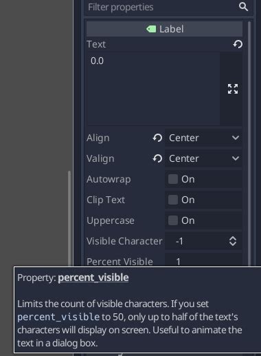 Percent Visible Property On Label Node Has Incorrect Description · Issue 3677 · Godotengine