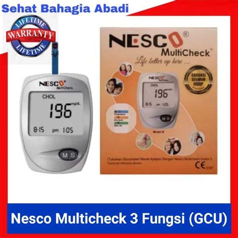 Nesco 3 In 1 Multicheck Alat Cek Darah 3in1 3 Fungsi Dalam Satu Alat Nesco Gcu Lazada Indonesia