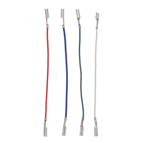 Qumonin 4pcs Turntable Phonograph Headshell Wires Stereo Cartridge Lead Wires
