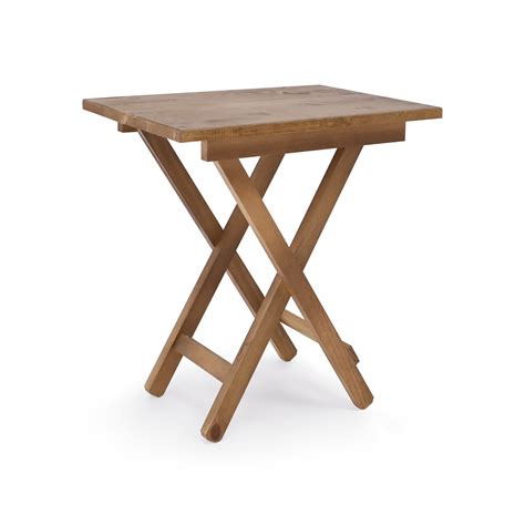 Maia Table Basse Pliante En Bois Massif Ton Chêne Foncé 485x53cm