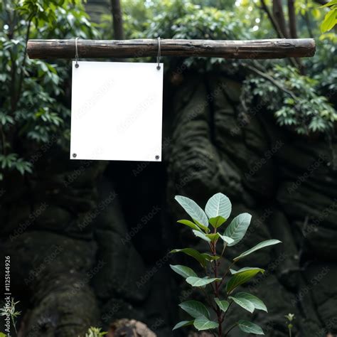 Blank Mockup Of Ecotourism Sign With Facts About The Ecosystem And Its Fragility Banner Mockup