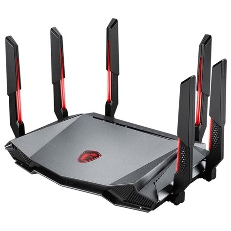 Msi Radix Axe6600 Wi Fi 6e Tri Band Gaming Router In Black