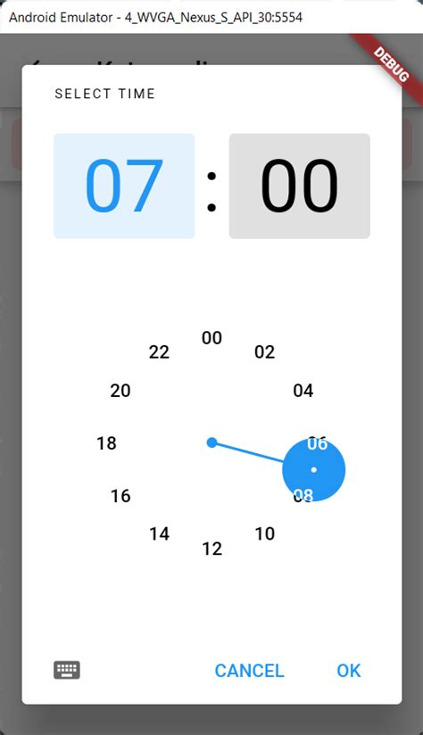 Dart Limit Time Picker In Material Ui Flutter Stack Overflow