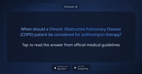 When Should A Chronic Obstructive Pulmonary Disease Copd Patient Be