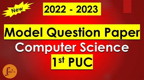 Computer Science Model Question Paper 2023 With Answers At Maddison Koerstz Blog