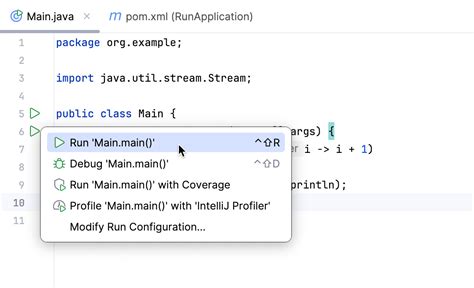 Tutorial Run A Java Application Intellij Idea Documentation