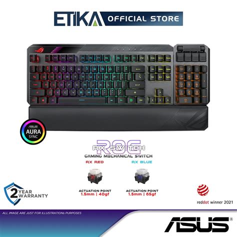 Asus Ma02 Rog Claymore Ii Modular Tkl Wired And Wireless Keyboard With