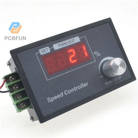 Pcbfun Dc V Intelligent Pwm Dc Motor Speed Controller Adjustable Frequency W Knob Shopee
