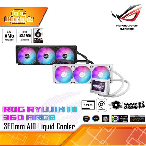 Jual Cpu Cooler Asus Rog Ryujin Iii 360 Argb 360mm Aio Liquid Cooler Shopee Indonesia