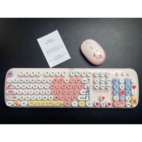 Disney Exclusively Authorized Princess Collection Super Cute Wireless Keyboard Mouse Set Smk