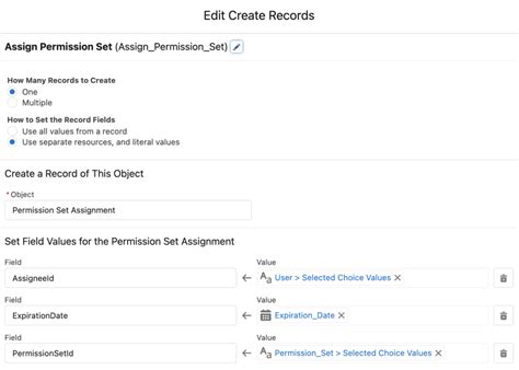 Using Flow To Assign A Permission Set With An Expiration Date Salesforce Time
