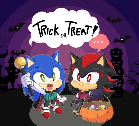 Halloween Chibi Sonic And Shadow By Madpori On Deviantart
