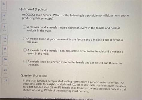 Solved 3 I Question 4 2 Points An Xxxxy Male Occurs Which