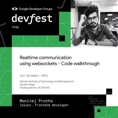 Maniteja Pratha On Linkedin Devfest2023 Web Realtime