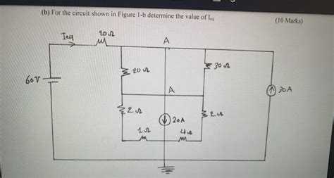 Solved B For The Circuit Shown In Figure B Determine The Chegg
