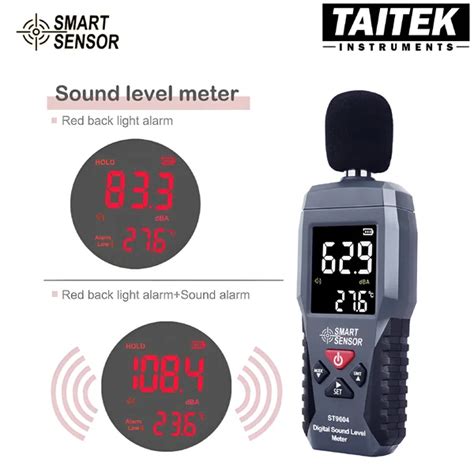 เครื่องวัดระดับเสียง Sound Level Meter Smart Sensor รุ่น St9604 ช่วงการวัด 30~130db ความแม่นยำ ±