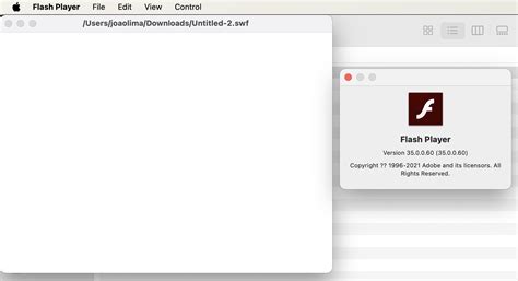 where is the flash player 35 target option in publ adobe product