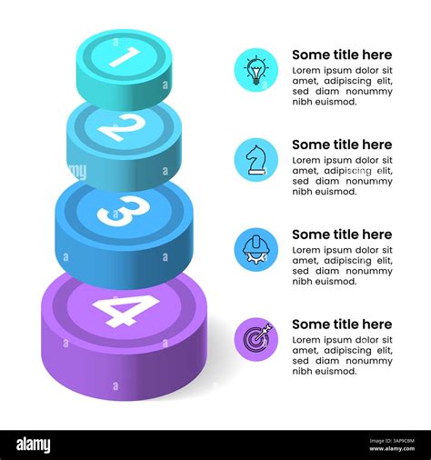 Infographic Template With Icons And 4 Options Or Steps Column Can Be Used For Workflow Layout
