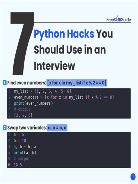 7️⃣ Python Hacks To Ace Your Next Coding Interview Pdf