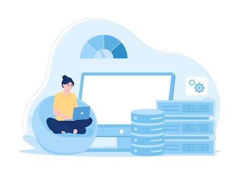 Analysis Of Database Storage Concept Flat Illustratiuon Vector Art At Vecteezy