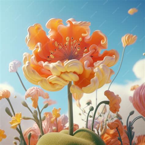 Premium Ai Image Lily Flower Animation
