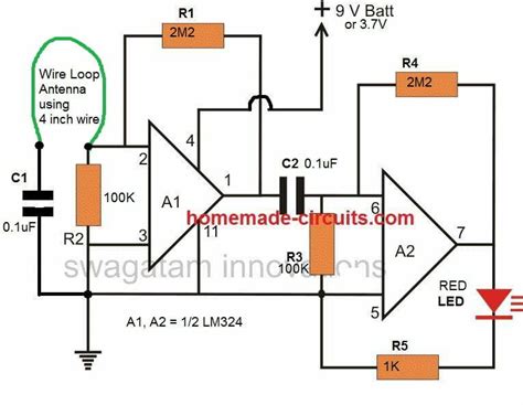 Simple Circuit Diagram For Mobile Phone Detector