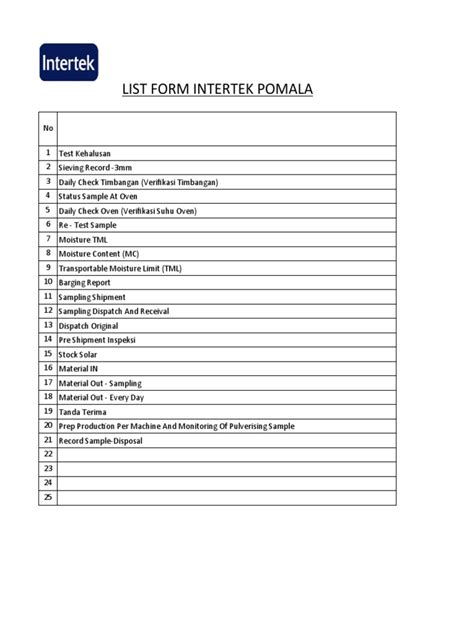 Form Intertek Pdf