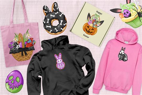 Spooky Easter Png Files Creepy Easter Png Bunny Ghost Png Goth