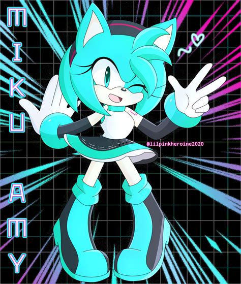 Miku Amy Sonic The Hedgehog Amino