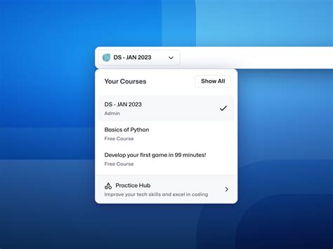 Course Dropdown By Ayaneshu On Dribbble
