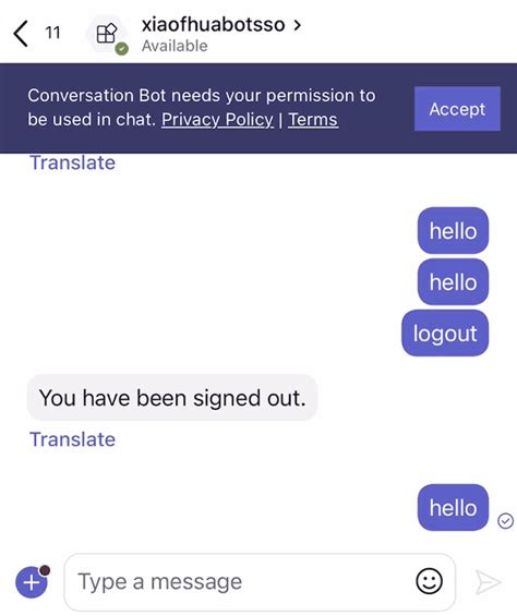 Unable To Authenticate Sso In Sample Bot Conversation Sso Quickstart Js On Mobile Client