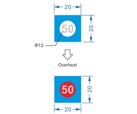 Temperature Sensitive Labels White To Red Ruilabels