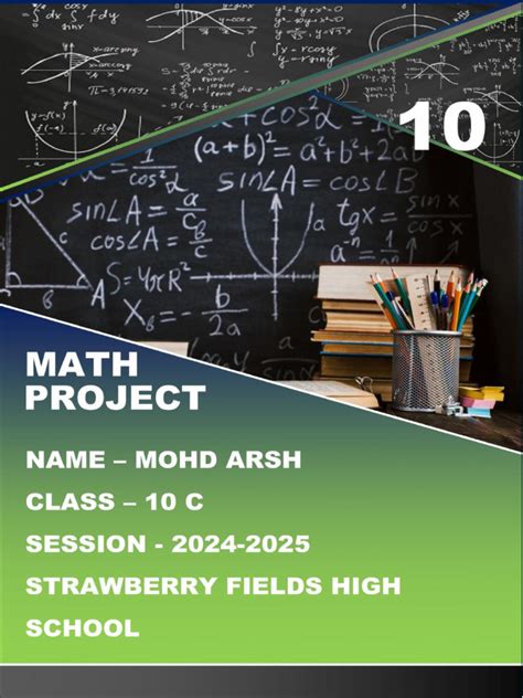 Class 10th Maths Project Pdf