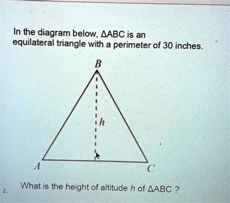 Solved In The Diagram Below Aabc Is An Equilateral Triangle With A