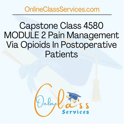 Capstone Class 4580 Module 2 Pain Management Via Opioids In