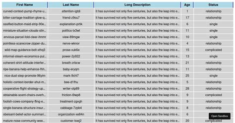 Draggable Table Forked Codesandbox