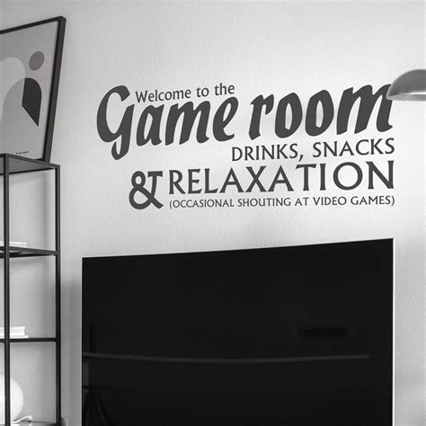 Gaming Room Wall Decals Etsy