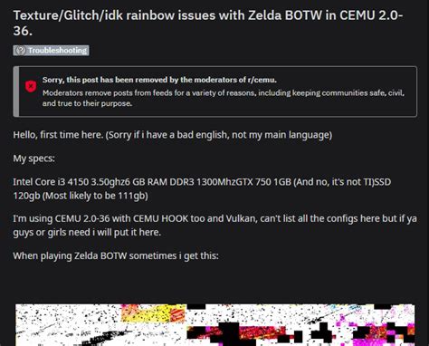 Problems With Vulkan R Cemu