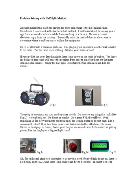 Problem Solving With Half Split Method Pdf Fuse Electrical Ac Power Plugs And Sockets