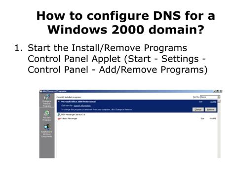 Ppt How To Configure Dns For A Windows 2000 Domain Powerpoint