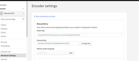 Broadcasting To Ibm Video Streaming From An Elemental Live Encoder