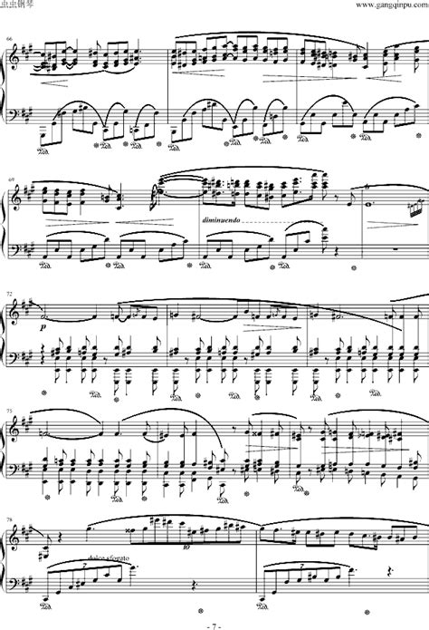 肖邦船歌 肖邦 chopin 钢琴谱 五线谱