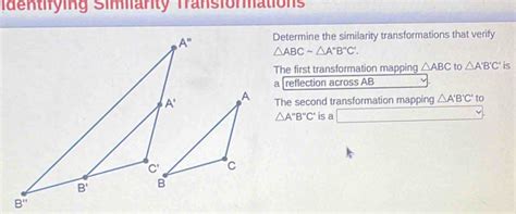 solved identifying similarity transformations determine the similarity