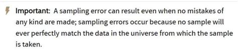 Sampling Error Formula ⭐️⭐️⭐️⭐️⭐️