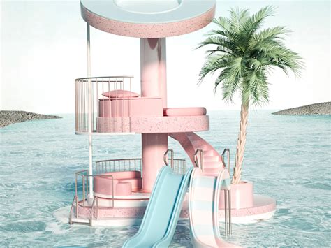 三维建模渲染合集练习香雪河 站酷zcool