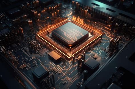 Premium Photo A Close Up Of A Computer Chip With The Word Computer On It