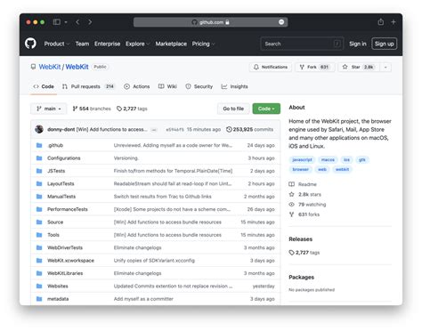 WebKit On GitHub WebKit Uknmr