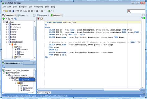 Example Application Migration Using Sql Translation Framework