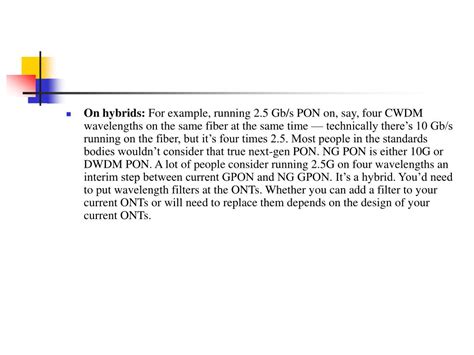 PPT Passive Optical Networks PowerPoint Presentation Free Download ID