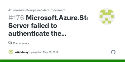 microsoft azure storage storageexception server failed to authenticate
